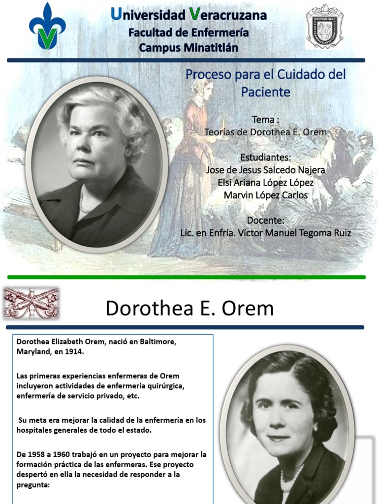 Dorothea e. Orem | Enfermería | Cognición