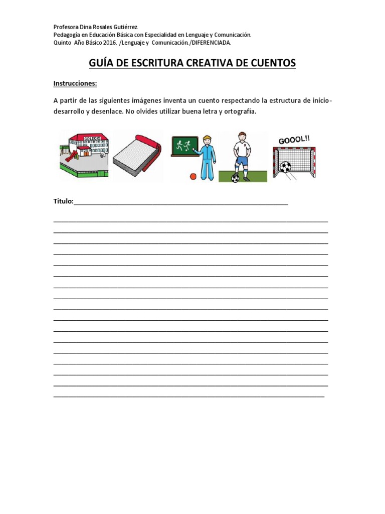 Guia de Escritura Creativa de Cuentos | PDF