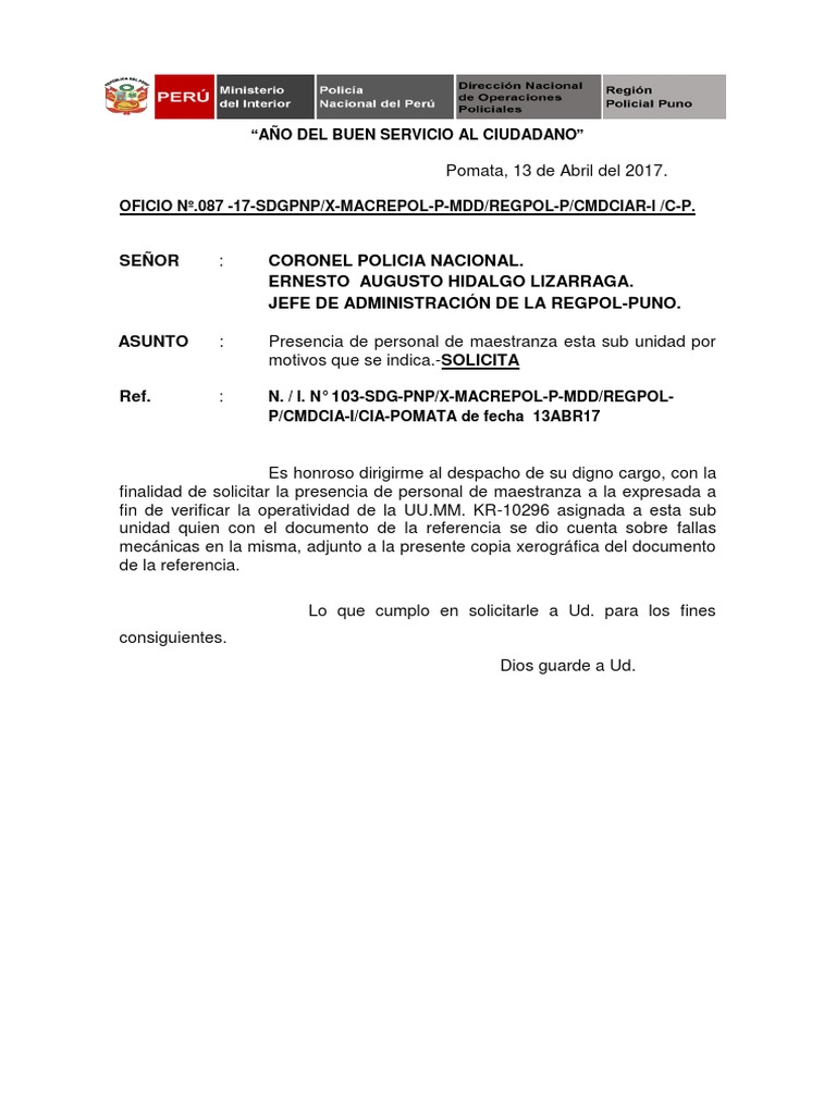 Año Del Buen Servicio Al Ciudadano | PDF