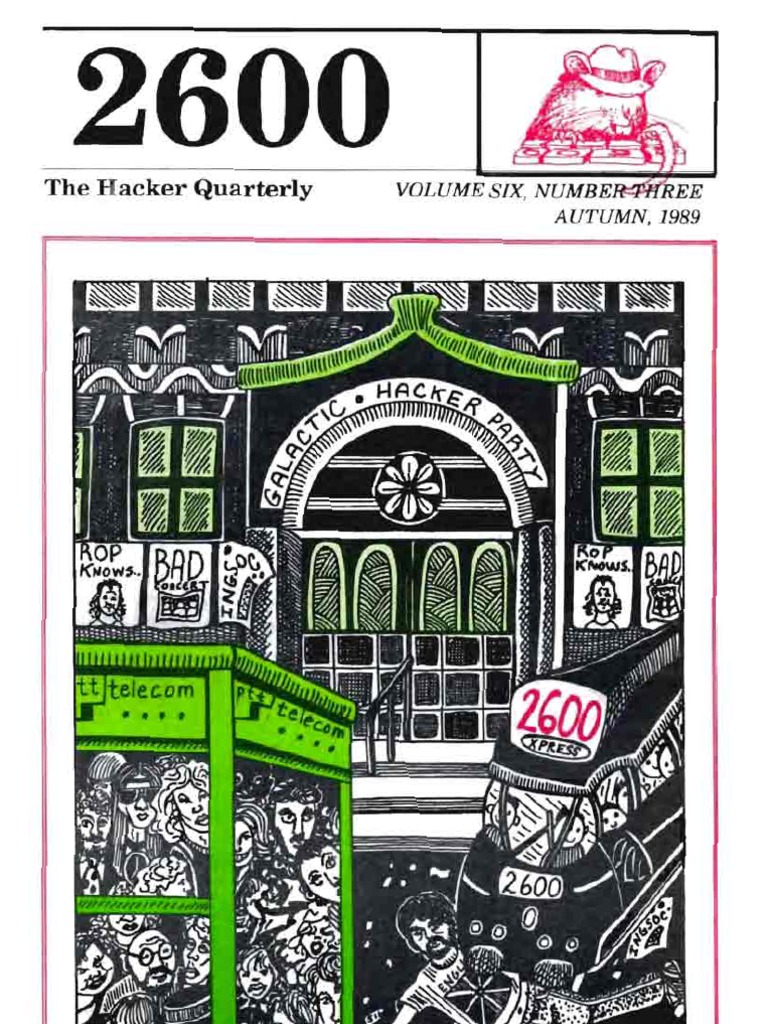 2600: The Hacker Ouarterly (Volume 6, Number 3, Autumn 1989) | PDF ...