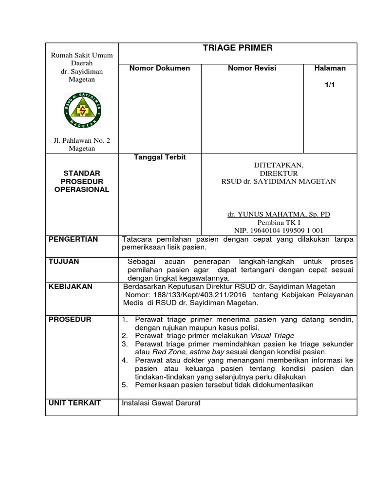 Spo Triage Primer | PDF