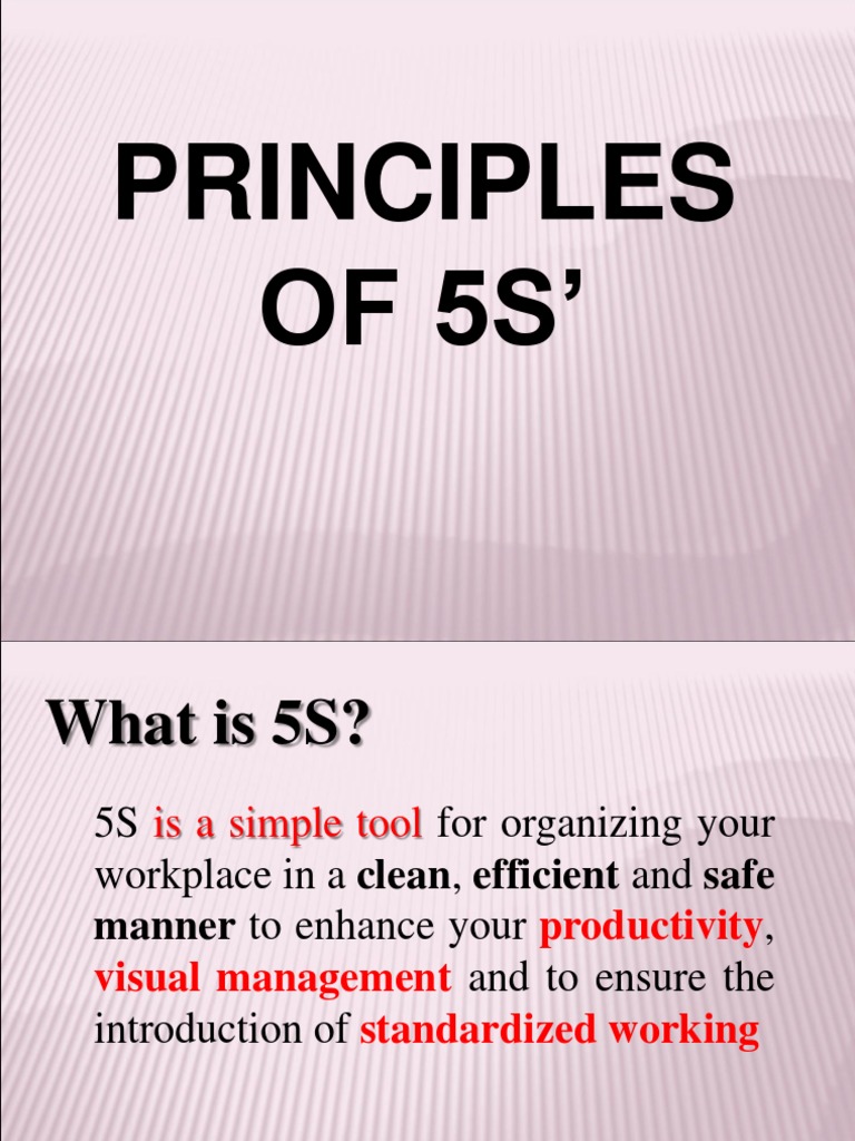The Five Principles of 5S: Organizing Your Workspace for Efficiency ...