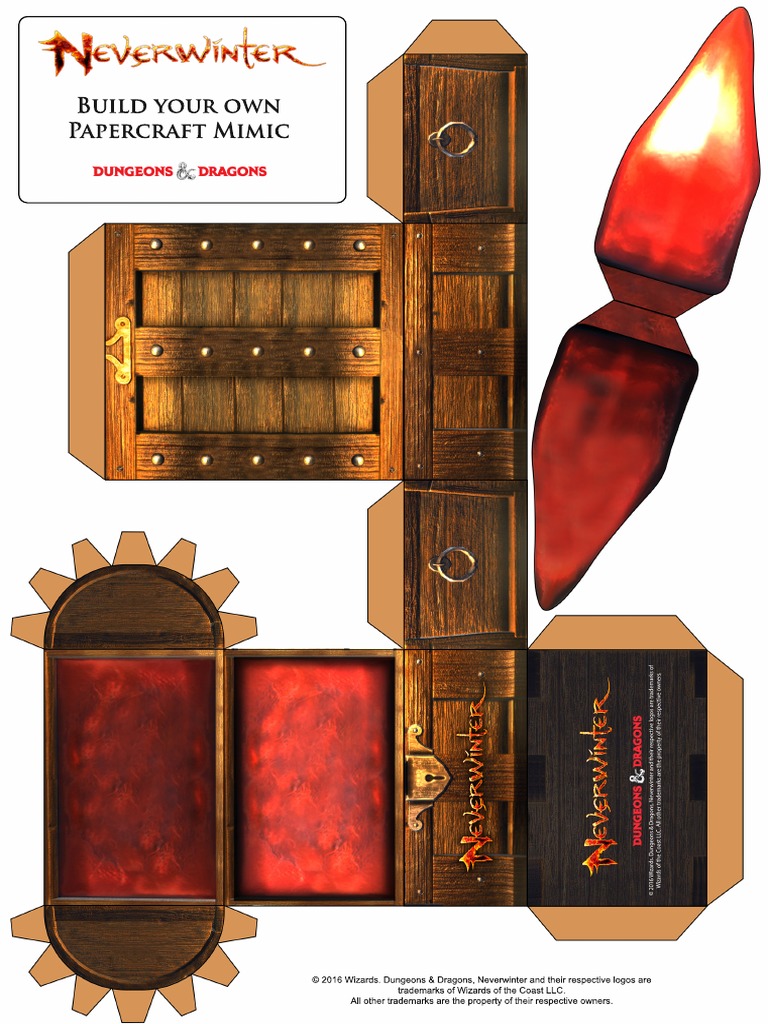 Neverwinter Mimic Papercraft PDF | PDF