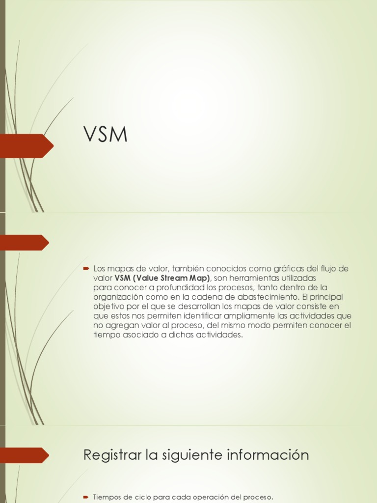 VSM | PDF | Cliente | Información