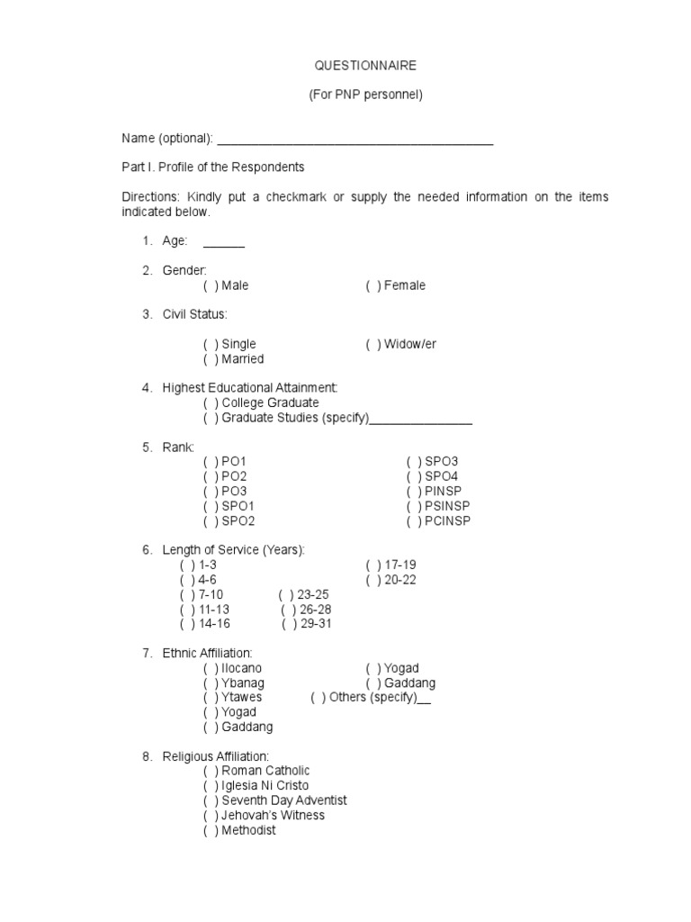 Questionnaire | PDF | Drug Rehabilitation | Substance Abuse