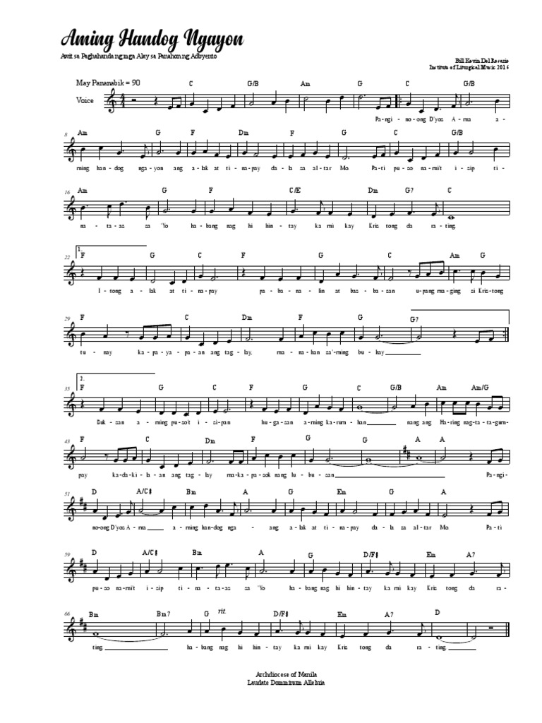 Aming Handog Ngayon (Advent) Bill Kevin Del Rosario | PDF