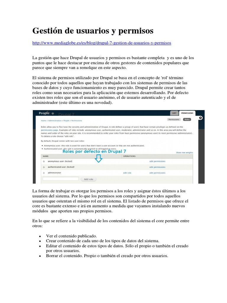 28- Gestión de Usuarios y Permisos | Drupal | Usuario (informática) 28- Gestión de Usuarios y Permisos | Drupal | Usuario (informática)
