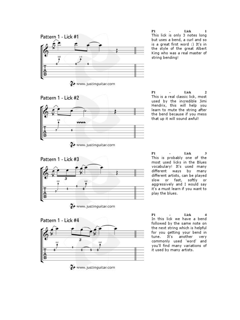 Blues Licks | PDF