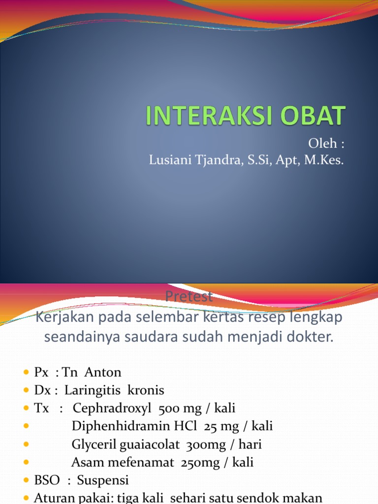 Interaksi Obat | PDF