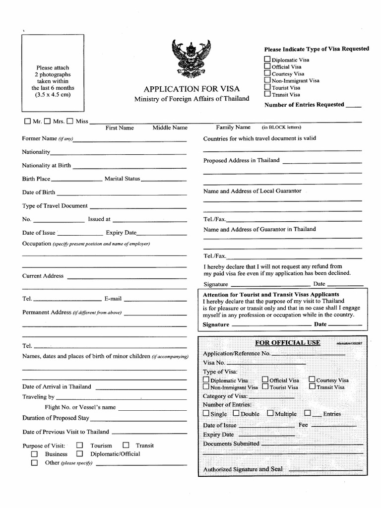 Thai | Travel Visa | Passport