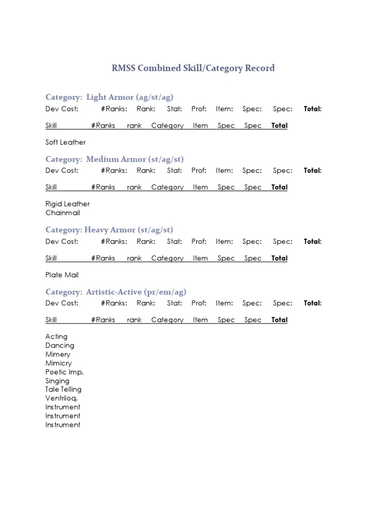 RMSS Combined Skill PDF | PDF | Games & Activities | Computers