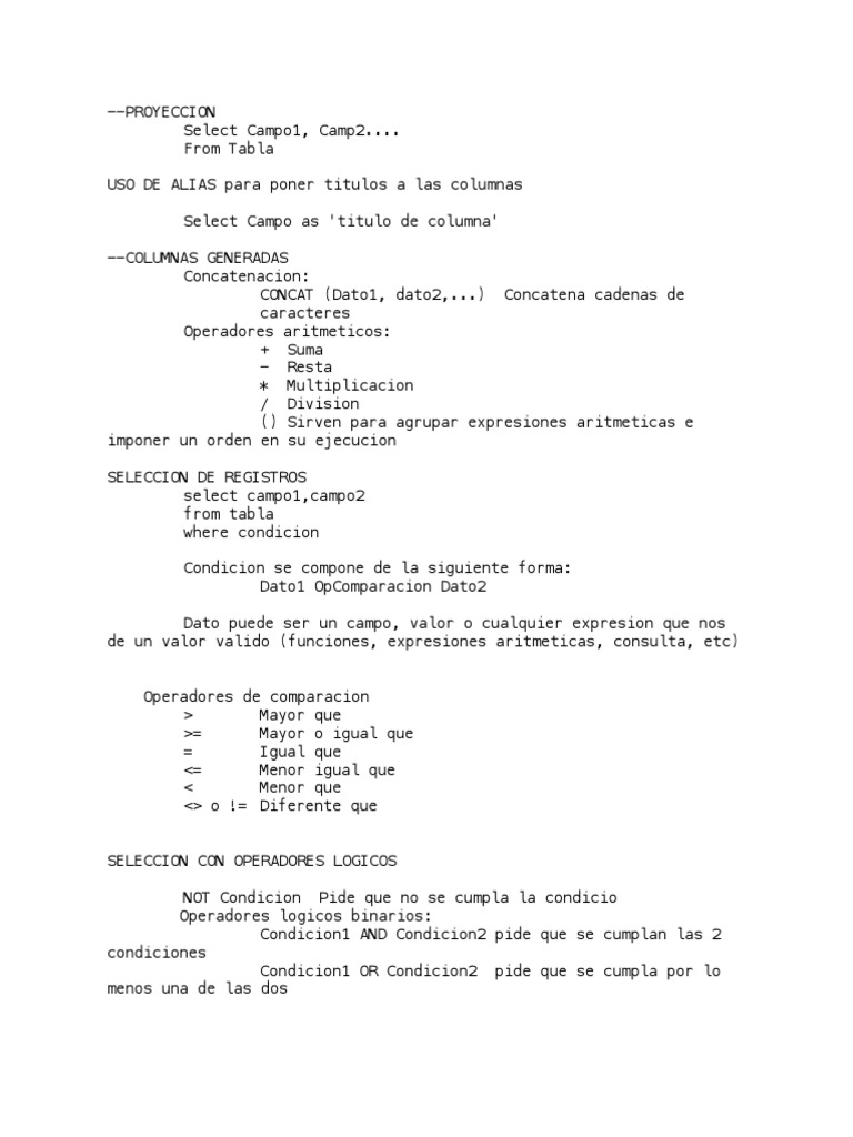 Consultas SQL avanzadas | PDF | SQL | Modelado científico