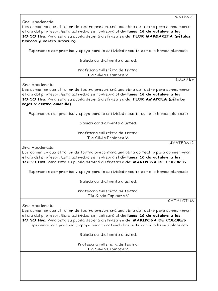 Obra de Teatro La Primavera | PDF | Plantas | Naturaleza