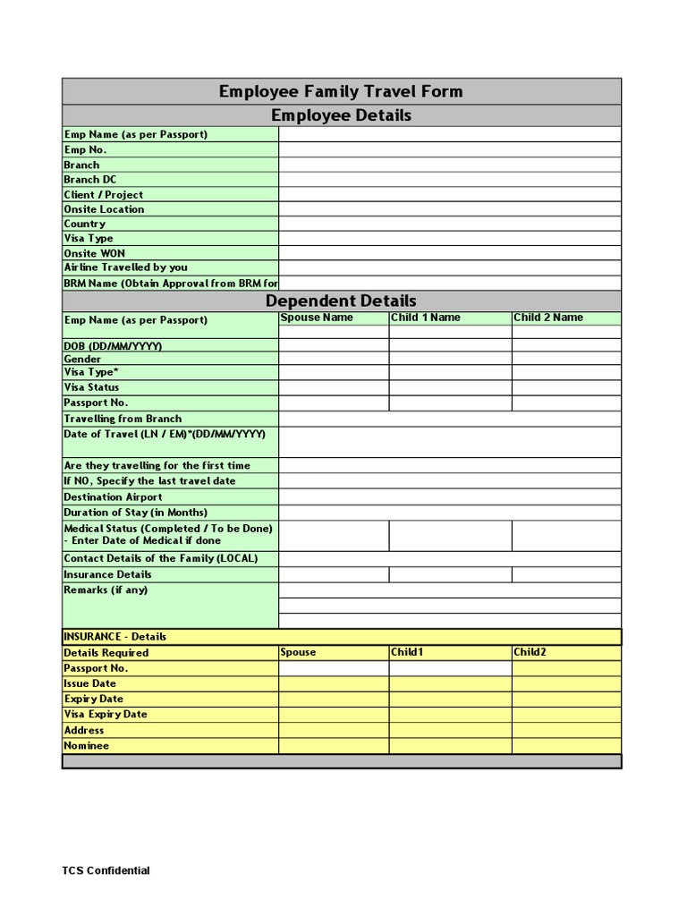 0.1 - Dependant Information Form | PDF | Law