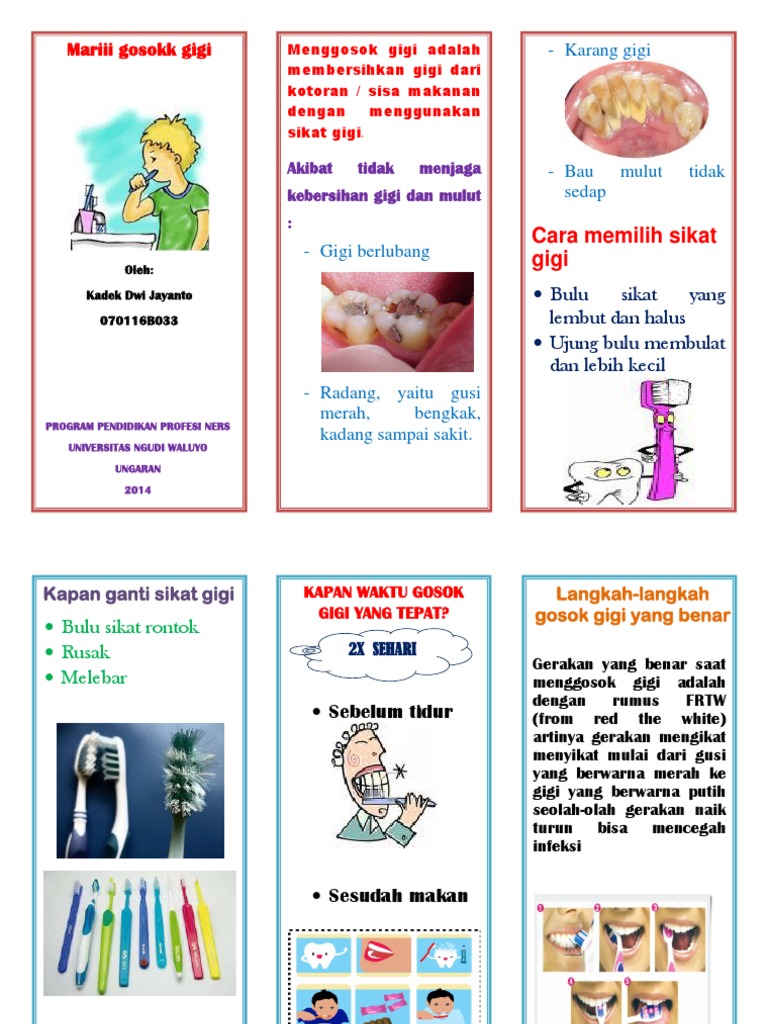 Leaflet Gosok GigI | PDF