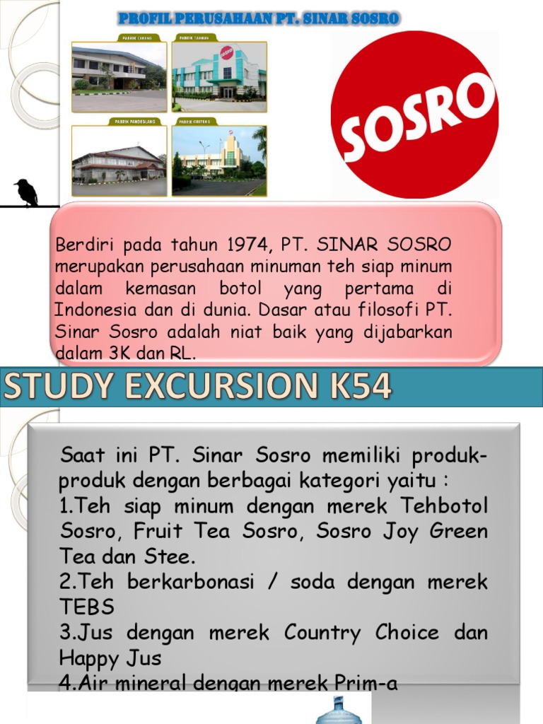 Profil dan Proses Produksi PT. Sinar Sosro | PDF