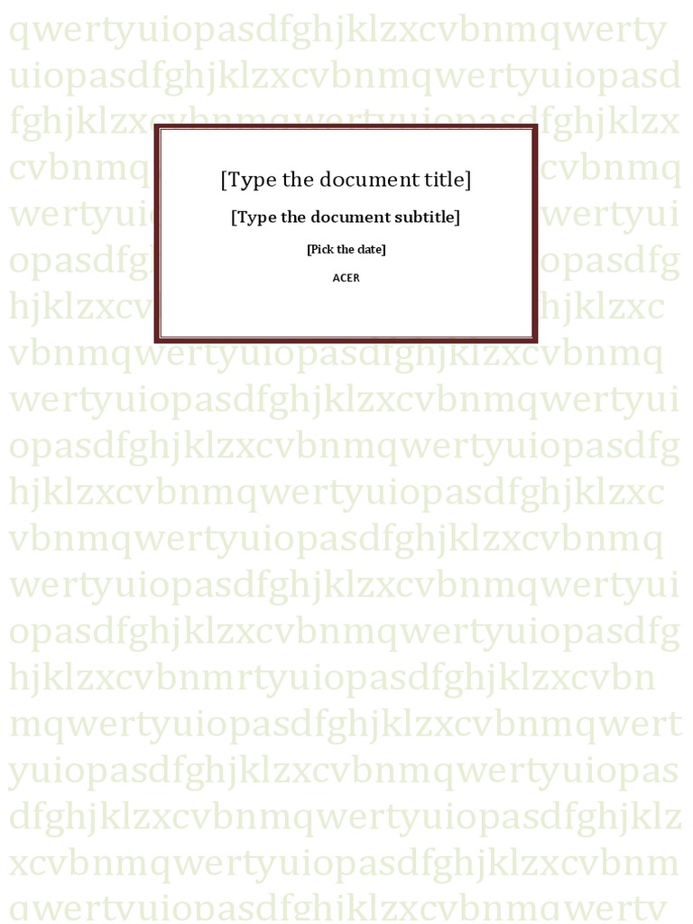 Type The Document Subtitle | PDF