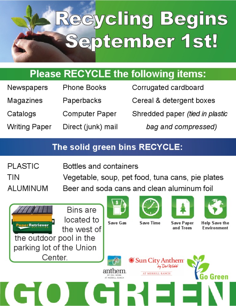 Recycling Program Flier | PDF
