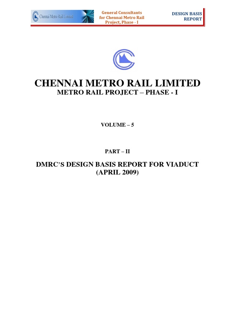 DMRC DBR Chennai PDF | PDF | Prestressed Concrete | Deep Foundation
