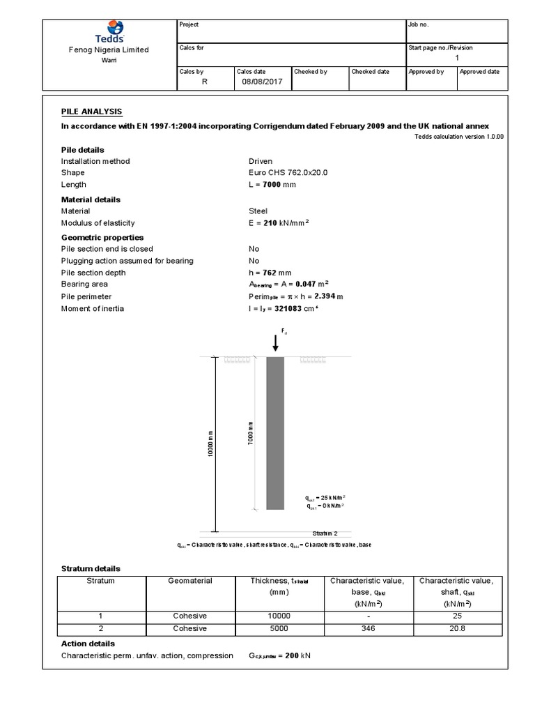 Lateral Pile Analysis Example | PDF | Engineering | Civil Engineering