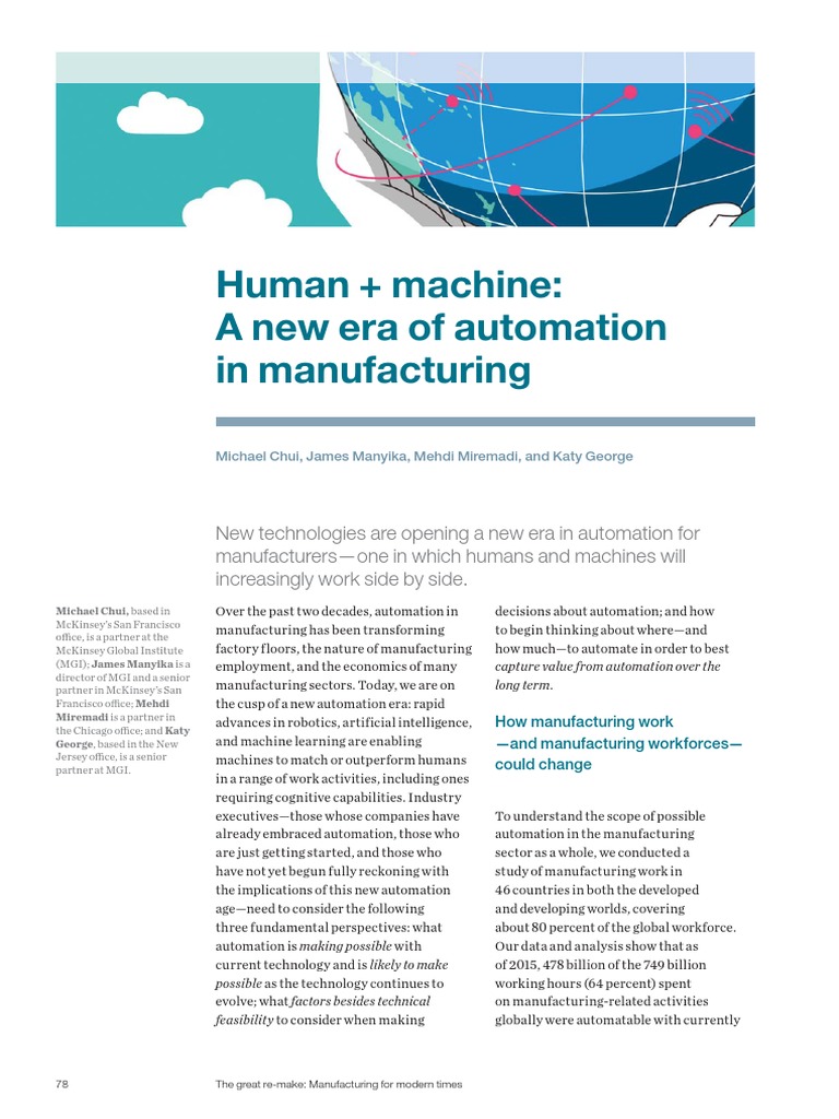 Human Plus Machine A New Era of Automation in Manufacturing | PDF ...