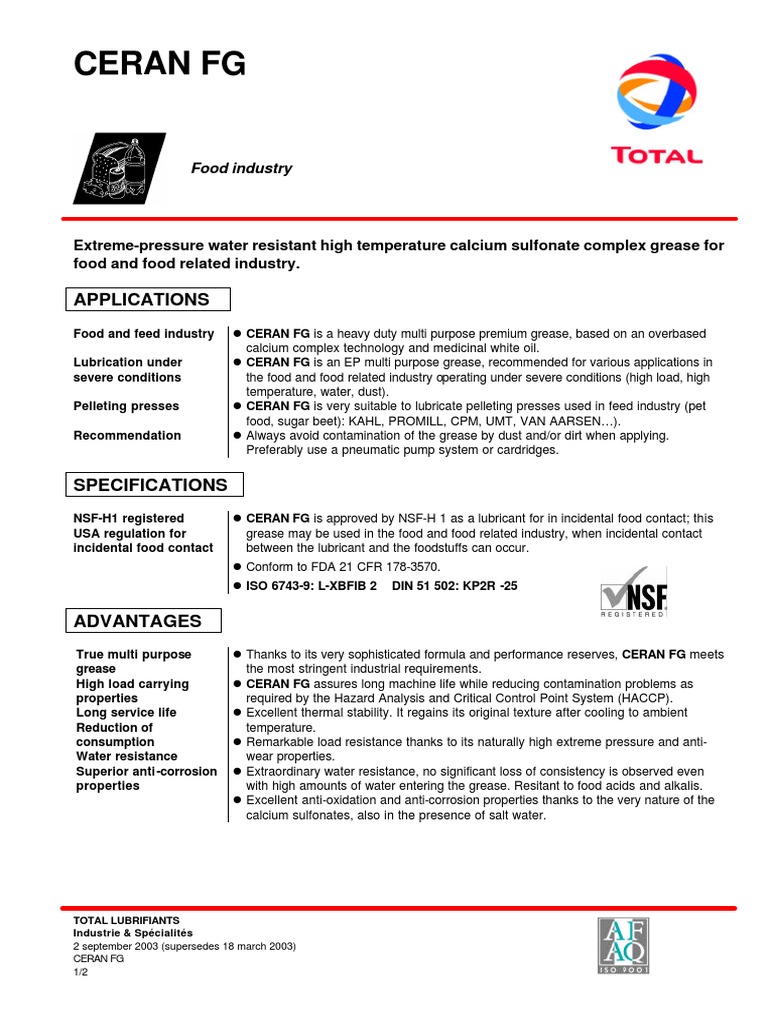 Ceran FG | PDF | Foods | Chemistry
