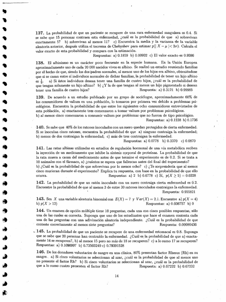 Biosta 2 | PDF | Dominancia (Genética) | Función de densidad de probabilidad