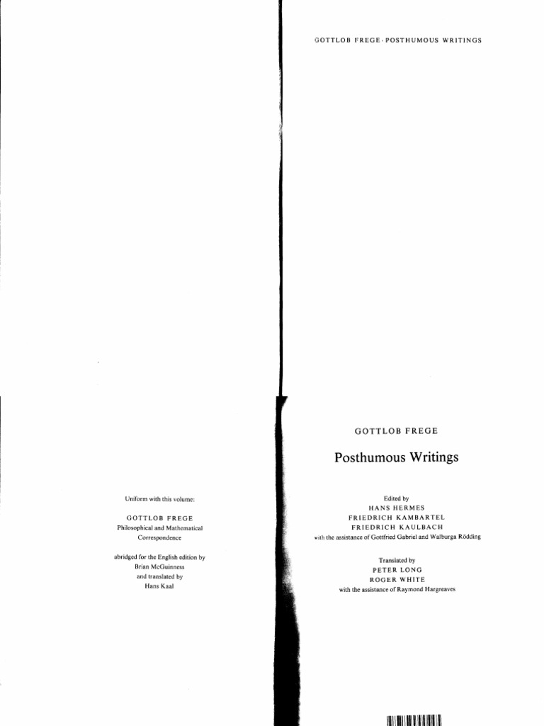 Posthumous Writings | PDF