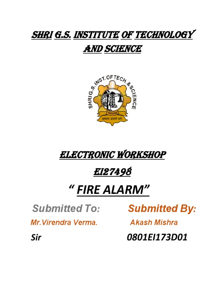 Fire Alarm Project Report | PDF