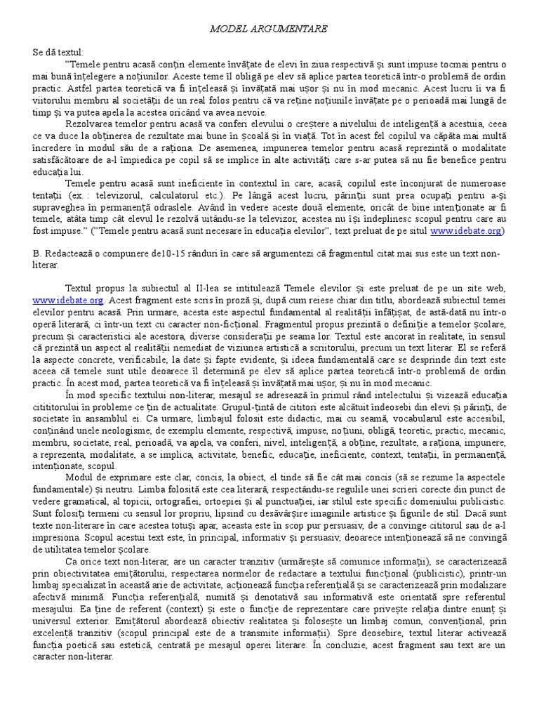 Textul Nonliterar | PDF