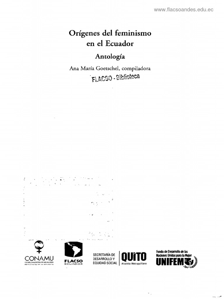 LFLACSO Goetschel COMP PUBCOM PDF | PDF | Mujer | Feminismo