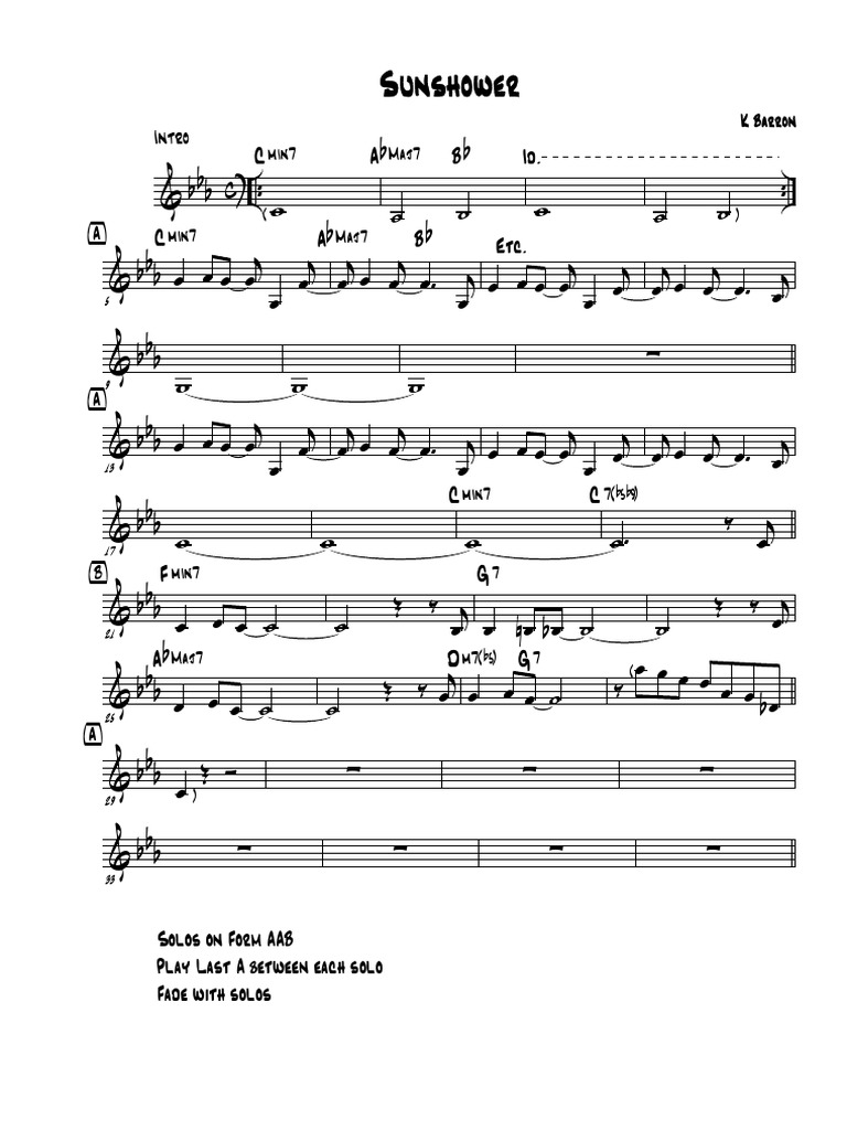 Sunshower Kenny Barron