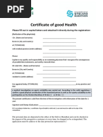 Proforma For Medical Certificate | PDF