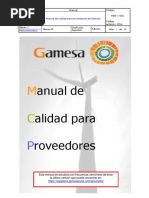 Manual de Calidad de Proveedores | PDF | Calidad (comercial) | Producto (Negocio)