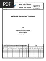 Motor Solo Run Test Procedure | PDF | Electric Motor | Physical Sciences