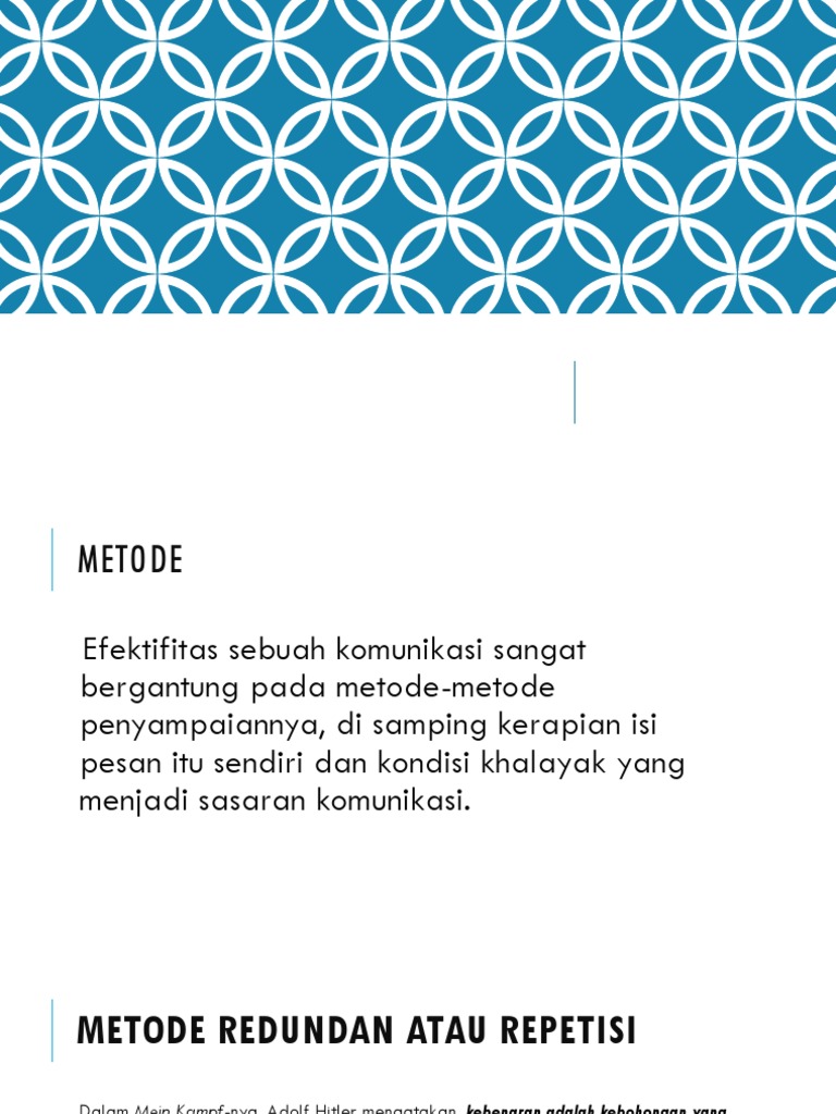 Metode KOmunikasi | PDF