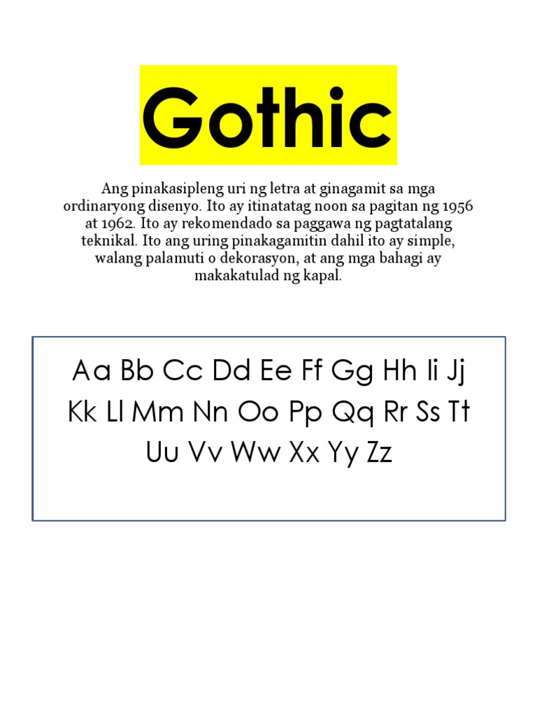 Gothic | PDF