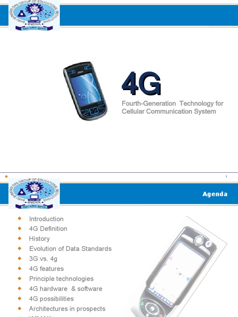 Fourth-Generation Technology For Cellular Communication System | PDF ...
