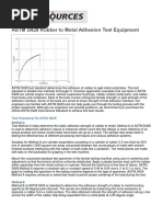 Paint Adhesion Tests (Part I Test Method A or X-Cut) | PDF | Adhesive ...