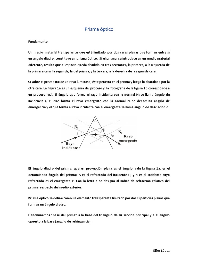 Prisma Óptico | PDF | Prisma | Óptica