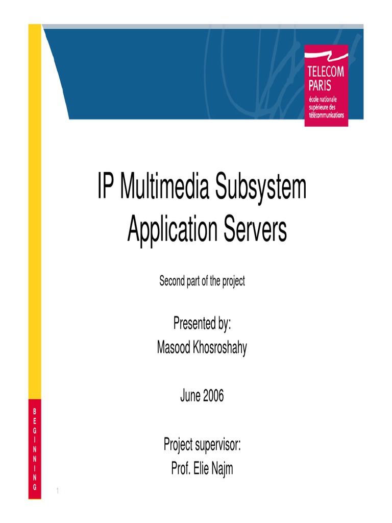 IP Multimedia Subsystem Application Servers | PDF | Ip Multimedia ...