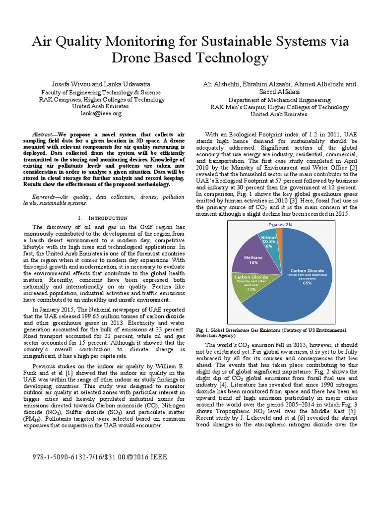 Air Quality Monitoring For Sustainable Systems Via | PDF | Air ...