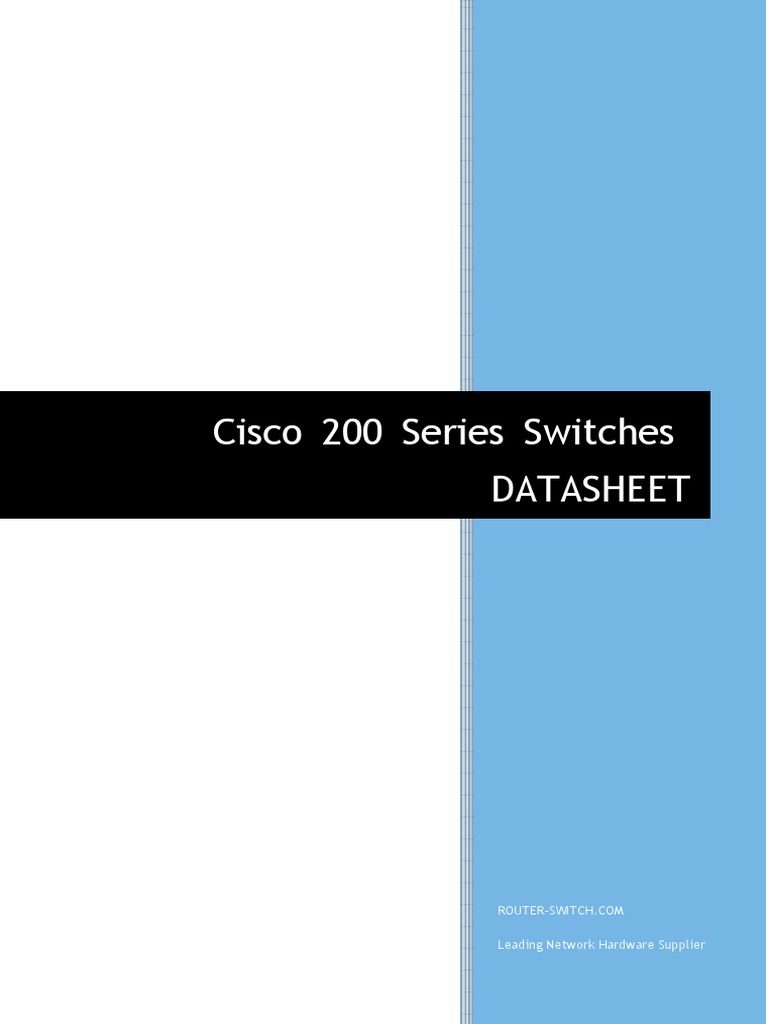 Cisco 200 Series Switches | PDF | I Pv6 | Network Switch