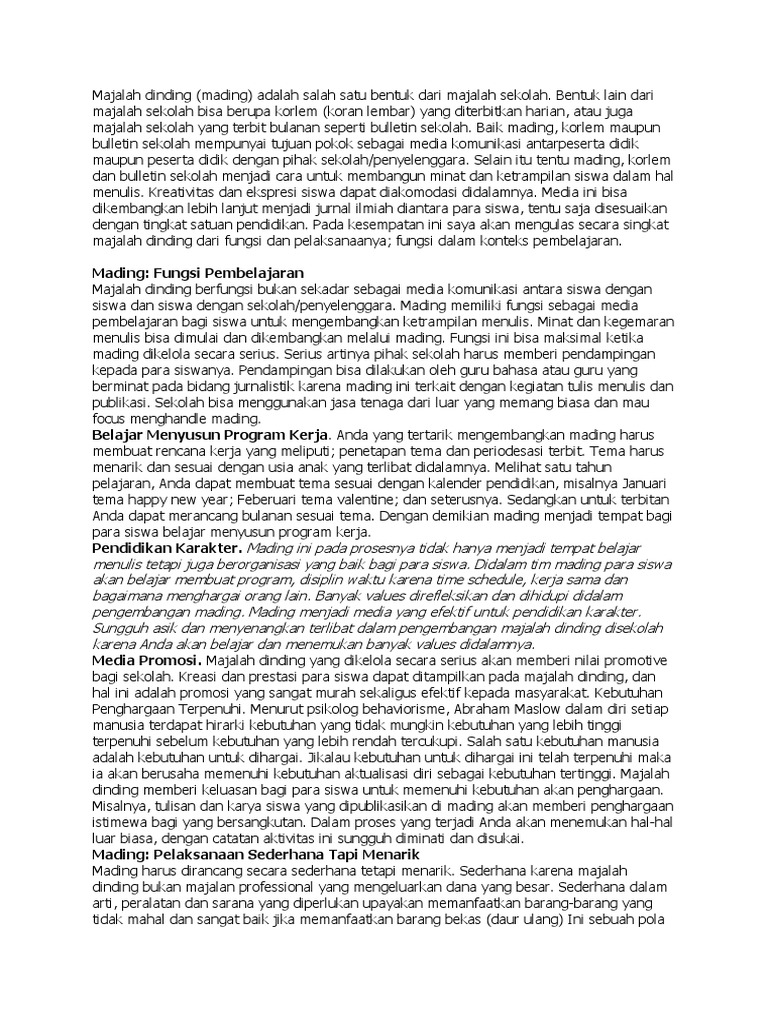 Majalah Dinding | PDF