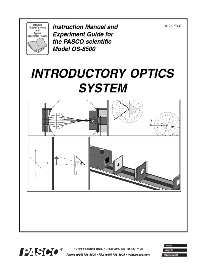 PASCO BancadaOptica Manual Corrigido Resp Exp10 | PDF | Diffraction ...