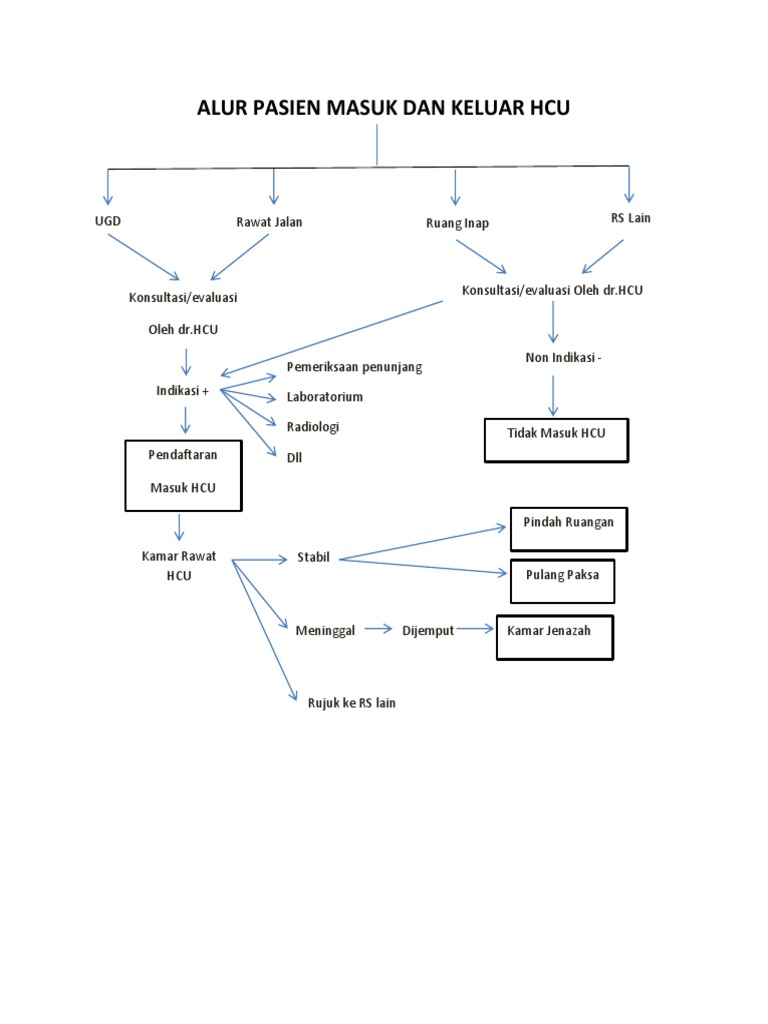 Alur Pasien Masuk Dan Keluar Hcu | PDF