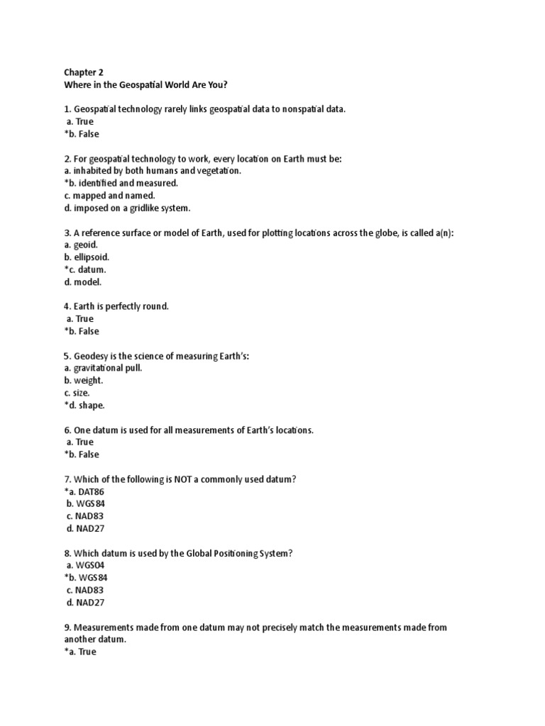 Shellito IGT3e ChapterQuiz 034 | Download Free PDF | Latitude ...