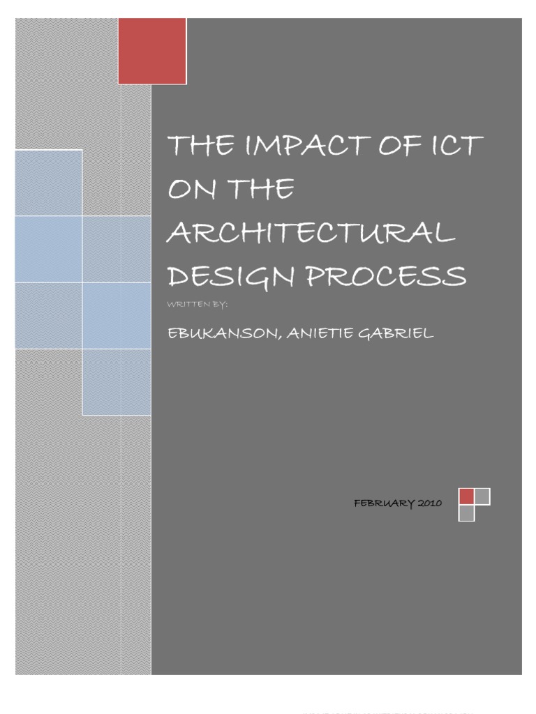 The Impact of Ict On The Architectural Design Process by Ebukanson ...