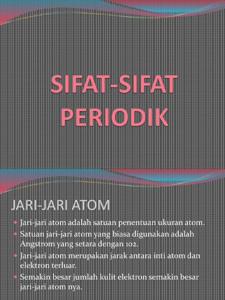 Sifat-Sifat Periodik | PDF