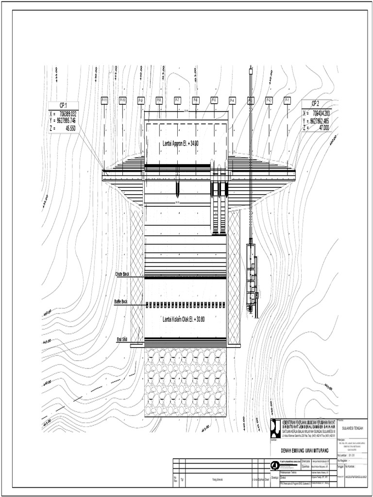 Denah Embung Uwai Miturang | PDF